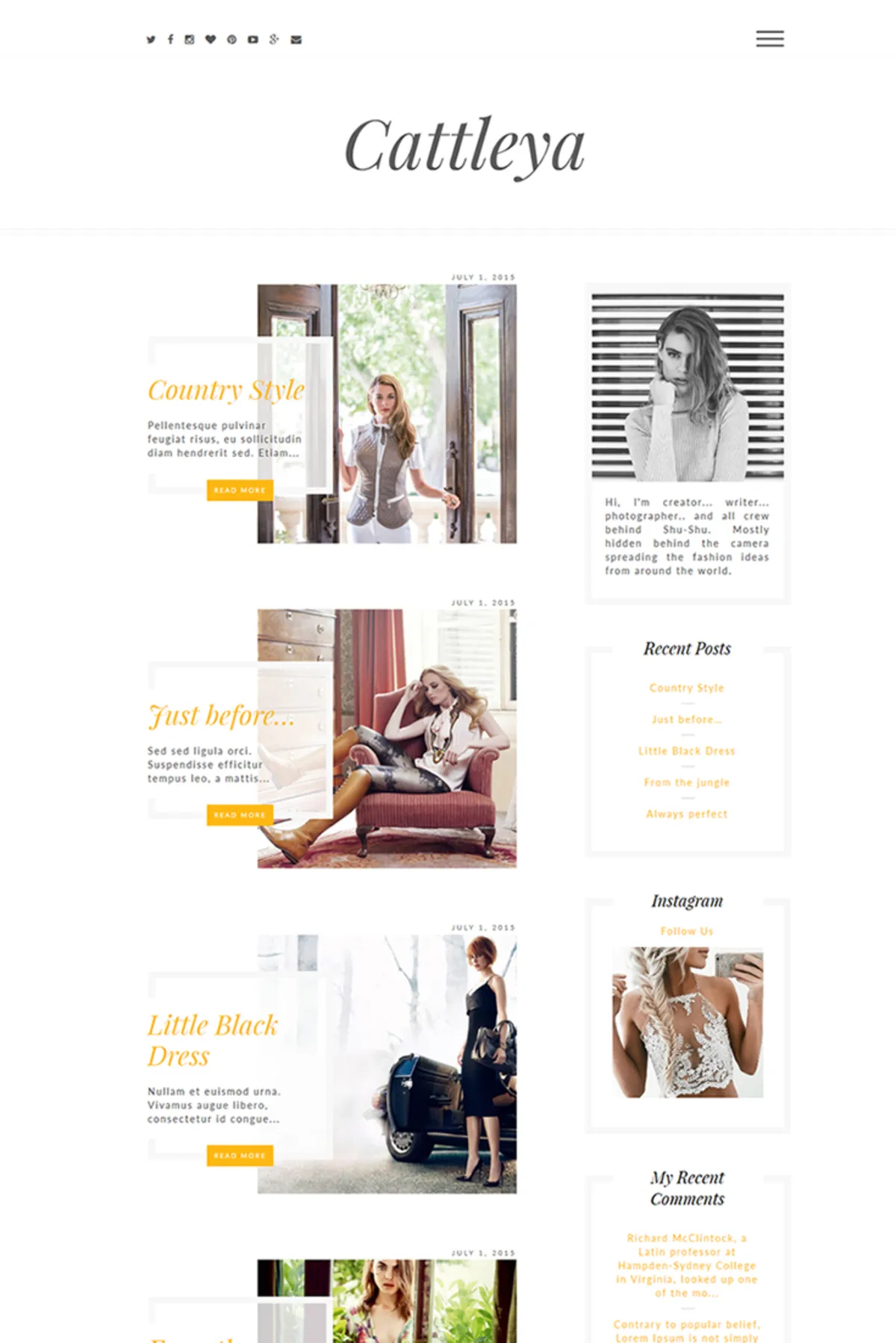 New Cattleya is here. Feminine. Stylish. Perfect For Blog or Shop ...